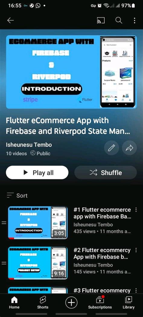 isheunesu tembo on linkedin ecommerce flutter firebase riverpod
