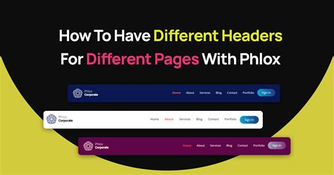 How To Have Different Headers For Different Pages Phlox WordPress Theme