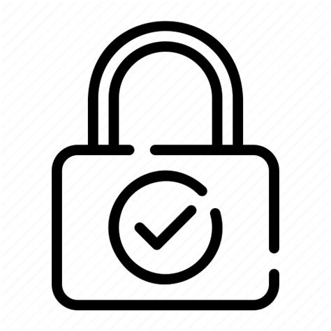 Padlock Check Sign Tick Approved Done Approve Icon Download On Iconfinder
