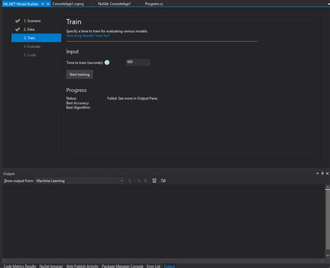 Automl Nuget Package Wont Train Against Tsv · Issue 4555 · Dotnetmachinelearning · Github