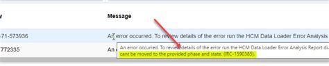 unable to update candidate application status using hdl — cloud