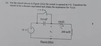 Solved C For The Circuit Shown In Figure Q C The Chegg