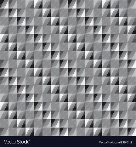 Abstract Seamless Pattern Of Monochrome Squares Vector Image