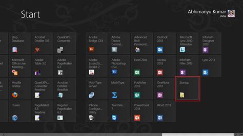 Set Startup Programs In Windows 8