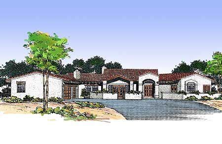 Plan 0825w One Story Spanish Style Home With 3 Beds Spanish Ranch