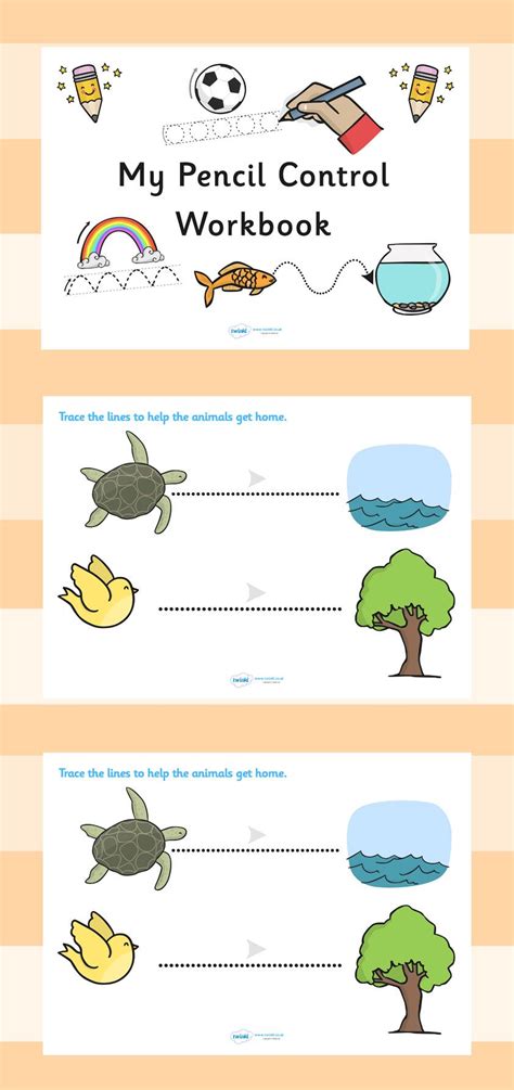 Twinkl Resources Pencil Control Worksheets Printable Resources