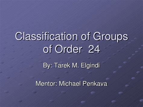 Classification Of Groups Of Order 24word文档在线阅读与下载无忧文档