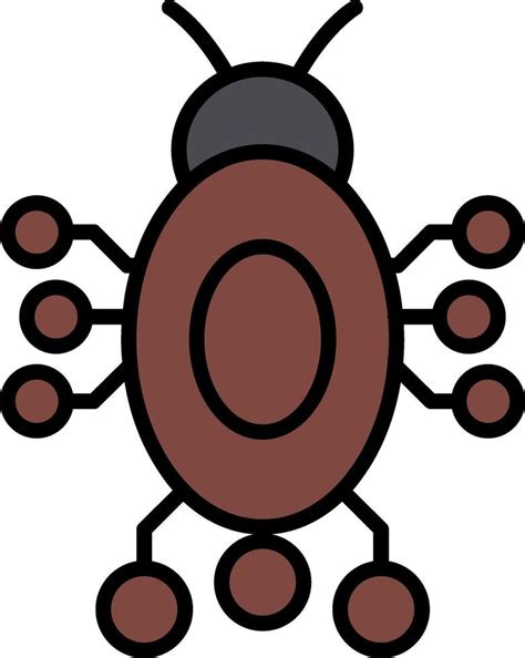 Digital Bug Line Filled Icon 43287458 Vector Art At Vecteezy