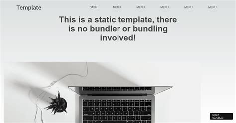Template Js Codesandbox