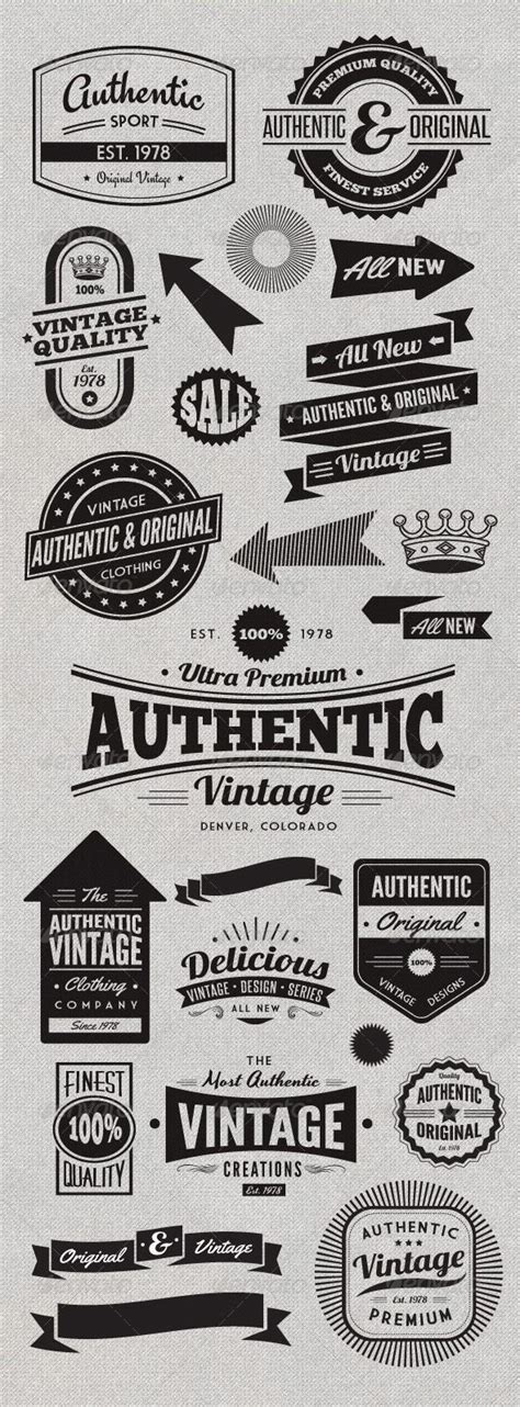 Vintage Style Badges And Logos Vol 2 Vintage Graphic Design Vintage Logo Design Hipster Design