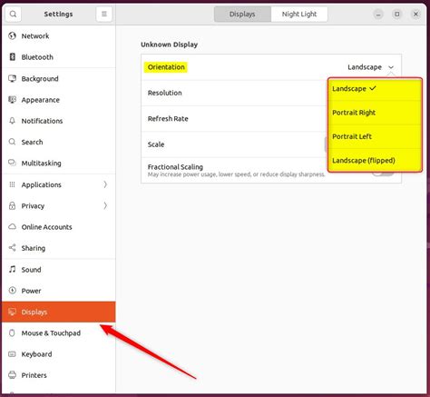 Change Display Orientation In Ubuntu Linux Easily Geek Rewind