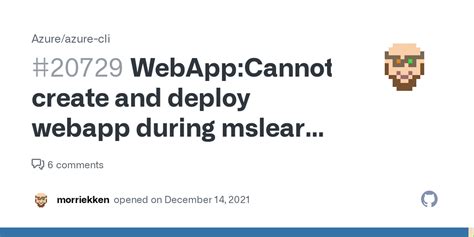 Webappcannot Create And Deploy Webapp During Mslearn Course · Issue