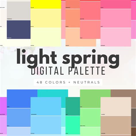 Paleta De Colores Universal De Primavera