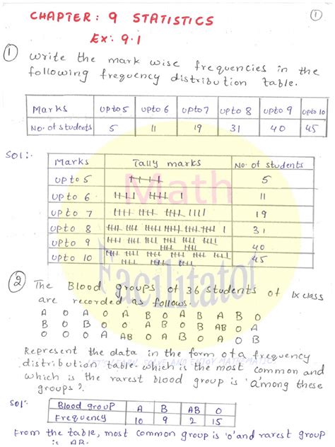 class 9 chapter 9 statistics pdf