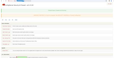 How To Enable Csf Firewall Web Ui In Centos 7 Effective Way