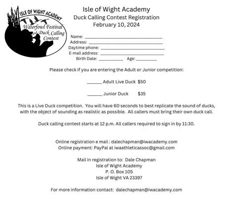 waterfowl festival and duck calling contest isle of wight academy