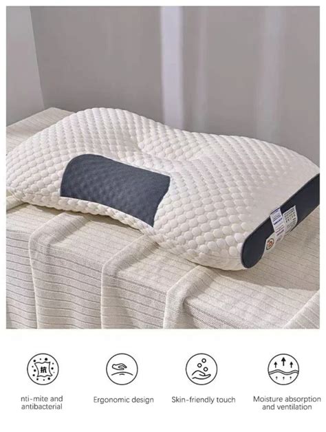 Шийна ортопедична подушка для шиї Spa масажна подушка з соєвого волокна для домашнього сну 45 на