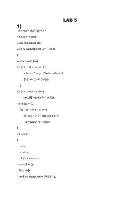 191b122 Program Lab 5 Lab 5 1 Include Include Using Namespace Std