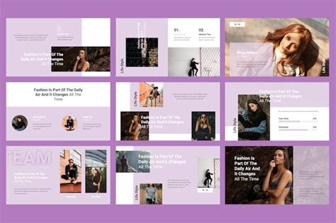 Стили Мода Powerpoint Шаблон Шаблоны презентаций Включая силовая установка и презентация