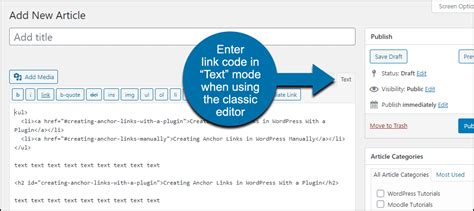 How To Create An Anchor Link In Wordpress And When To Use Them Greengeeks