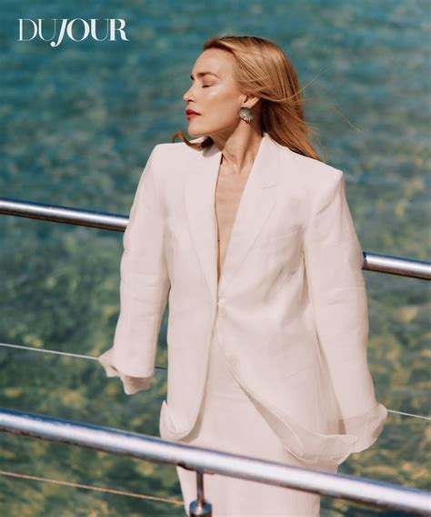 Piper Perabo Embraces White Tailoring For Dujour Magazine • Celebmafia