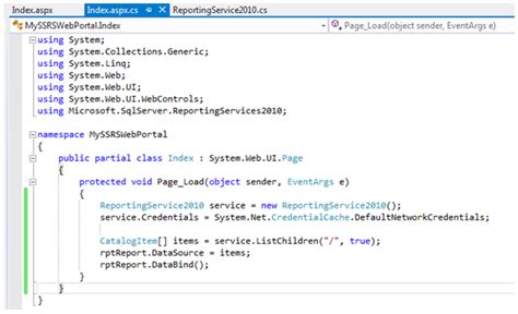 Aspnet Web Application Integration With Ssrs