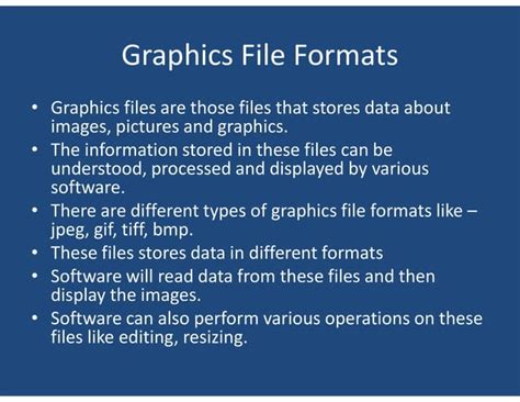 Computer Graphics Graphics File Formatspdf Computing Technology