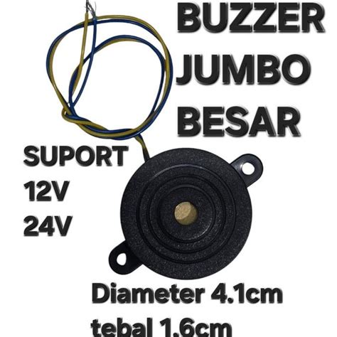 Jual Baru Buzer 12v Besar Buzzer 12 V Volt Dc Sensor Parkir Ultrasonic Warning Mobil Motor