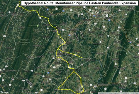 Skytruth Map Shows Potential Path Of Proposed Pipeline Expansion In West Virginias Eastern