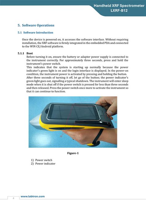 Handheld Xrf Spectrometer Lxrf B12 Operating Manual Labtron