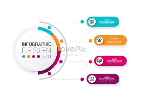 다이어그램이 있는 인포그래픽 비즈니스 개념 일러스트 무료 다운로드 Lovepik