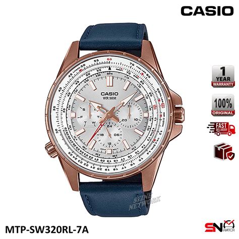 Casio Mtp Sw320rl Mtp Sw320rg Mtp Sw320l Mtp Sw320sg Big Case Multi Hands Fashion Quartz Analog