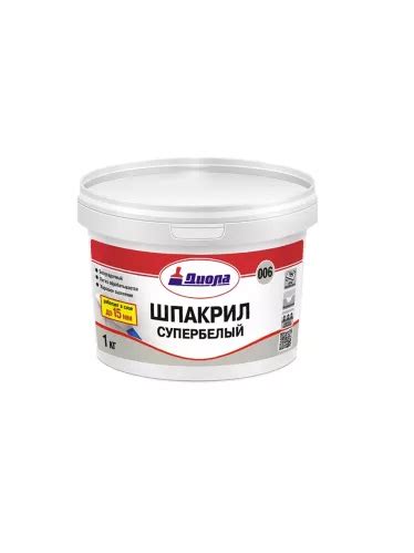 Купить Шпакрил Диола 006 супербелый 1 кг | Instock