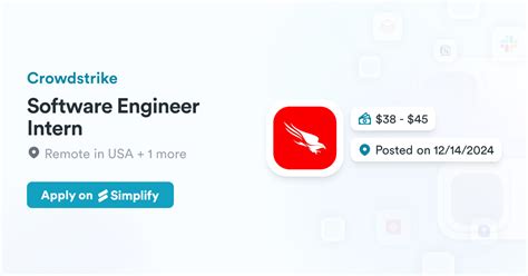 Software Engineer Intern Crowdstrike Simplify Jobs
