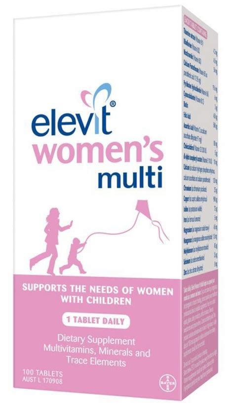 Elevit Womens Multi 100 Tablets Luxury Kingdom Health Beauty