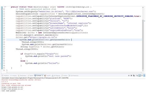 Java Not Able To Open Any Web Page In Ie By Using Selenium Web Driver