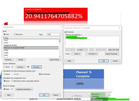 decimal places of ms project custom field microsoft community hub