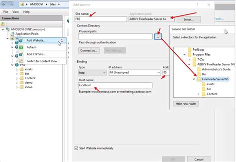 Moving An Abbyy Finereader Server 14 Website To The Root Directory