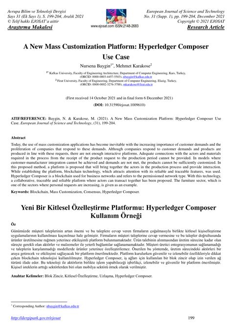 pdf a new mass customization platform hyperledger composer use case