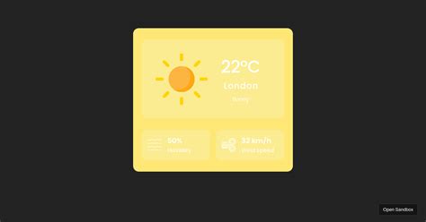 weather app with geolocation codesandbox