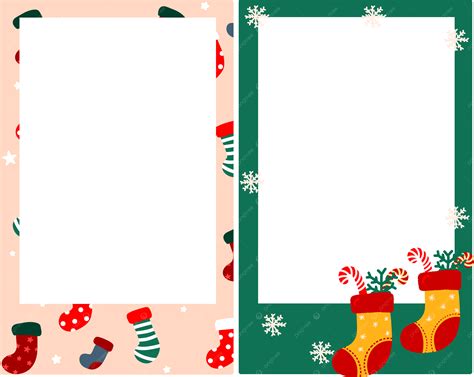 스타킹 장식으로 크리스마스 장식 폴라로이드 프레임 크리스마스 장식 테두리 크리스마스 장식 벡터 크리스마스 장식 컬렉션 Png 일러스트 및 Psd 이미지 무료 다운로드