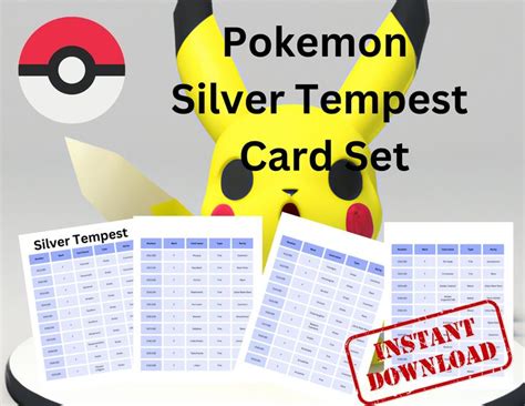 Pokemon Silver Tempest Card Set Checklist