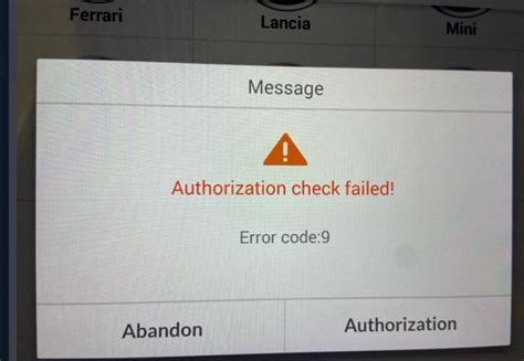 fixed autel im608 pro “authorization check failed error code 9