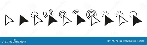 Pointers Mouse Cursors Vector Computer Clicking Icons White Cursor Pointer Icon Vector Arrow