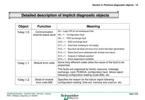 PPT Section Indicator Lights Section PL Debug Screen Section Premium Diagnostic