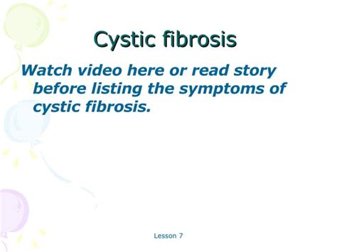 Lesson 7 Single Gene Disorders H Ppt Lung And Respiratory Health