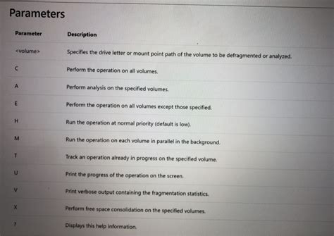 solved question 52 using the documentation of the defrag