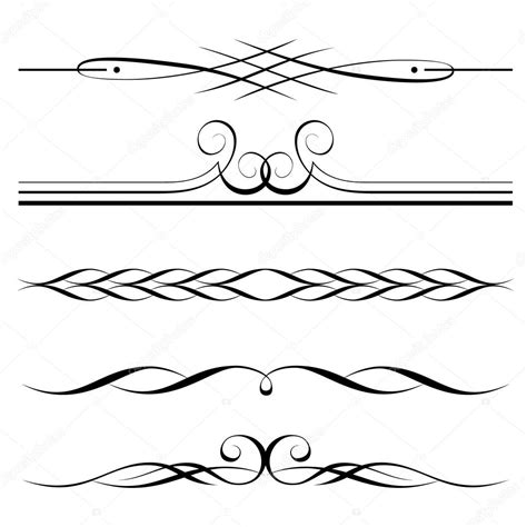 Decorative Elements Border And Page Rules Stock Vector Image By ©100ker 9228337