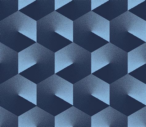 Premium Vector Clockwise Gradient Hexagon Vector Abstract Blue Striking Trendy Seamless Pattern