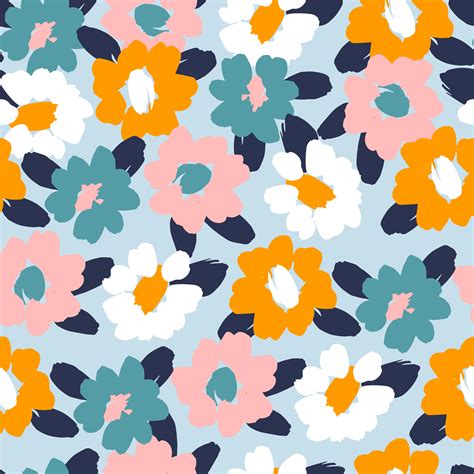 Floral Abstract Seamless Pattern 345492 Vector Art At Vecteezy